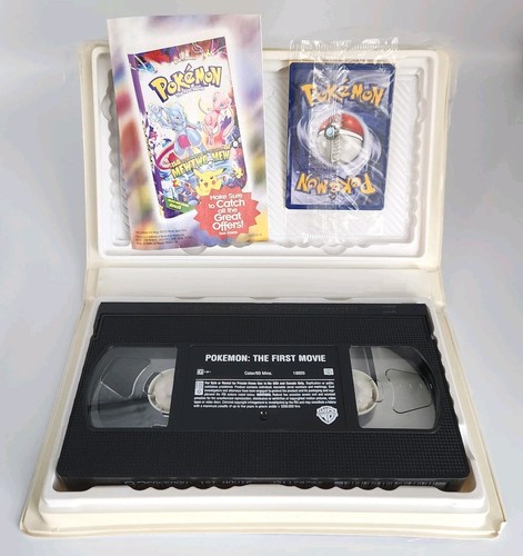 Sealed Mewtwo Pokemon Card Black Star From The First Movie VHS WB Promo ...