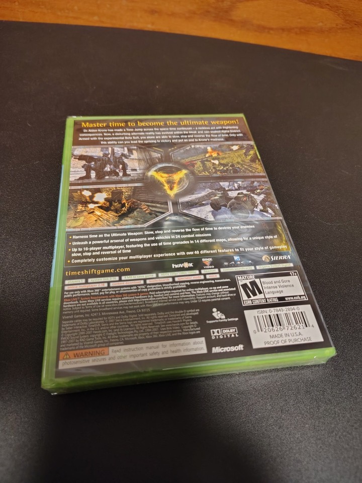 Timeshift - Microsoft Xbox 360 20626726214| eBay