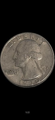 1970 us quarter D mint error DDO and DDR fill in mint mark touching ...