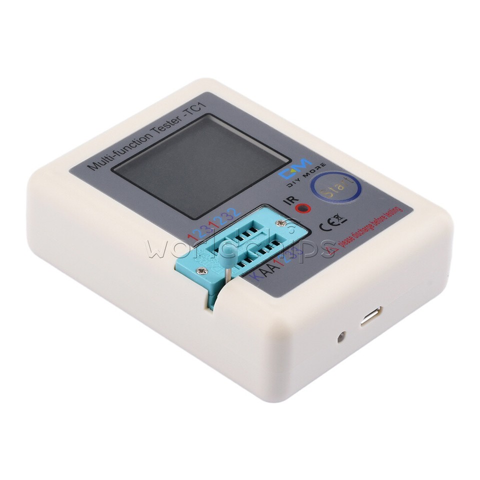 LCR-TC1 Transistor Tester TFT Diode Capacitance Meter for LCR ESR NPN ...