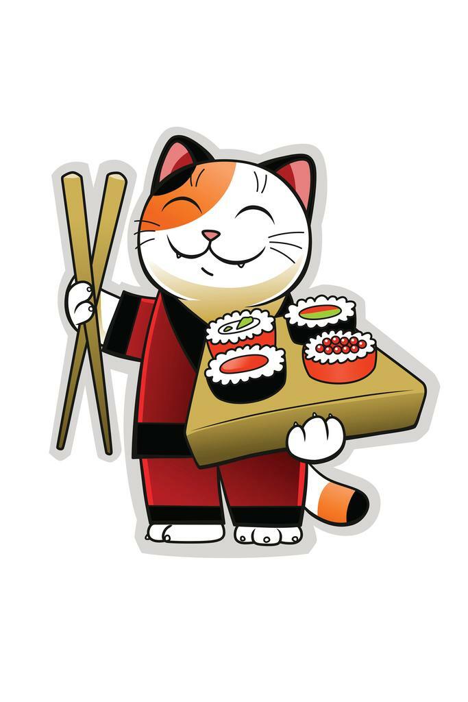 Sushi Master Cartoon Funny Japan Sushi Chef Stock Vector By ©dergriza