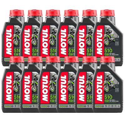 MF0673 - Motul 510 2T Synthetic Blend Engine Oil Mix - 12 Liters | eBay