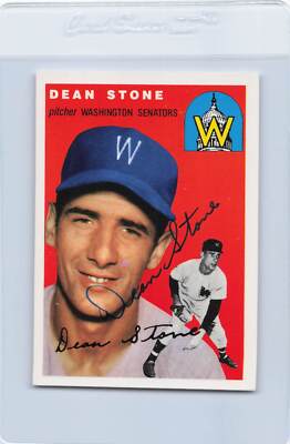 1994 Topps Archives Ultimate '54 #114 Dean Stone Senators Signed Auto ...