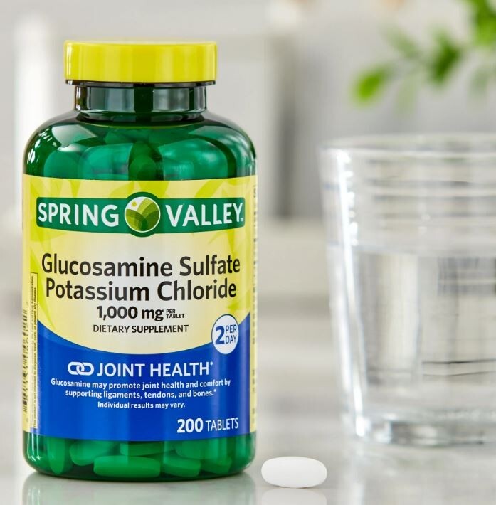Spring Valley Glucosamine Sulfate Potassium Chloride Dietary Supplement ...