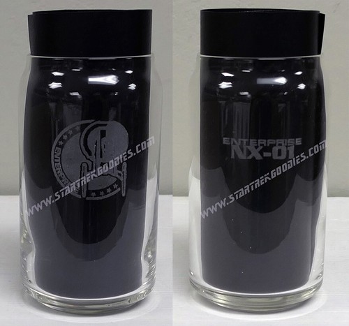 Star Trek: Enterprise Glass TUMBLER with Etched "Enterprise NX-01 ...