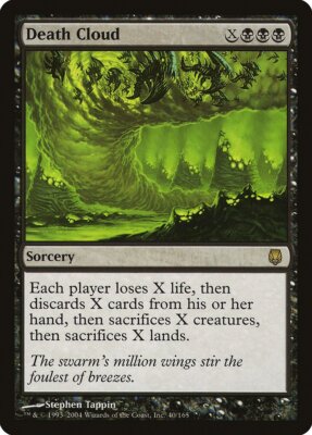 Death Cloud Darksteel NM Black Rare MAGIC THE GATHERING MTG CARD ...