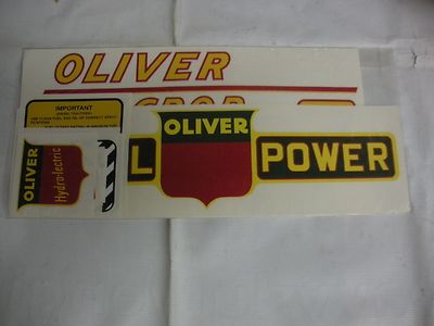 Oliver 77 Row Crop Diesel Yellow Numbers Tractor Decals | eBay Australia