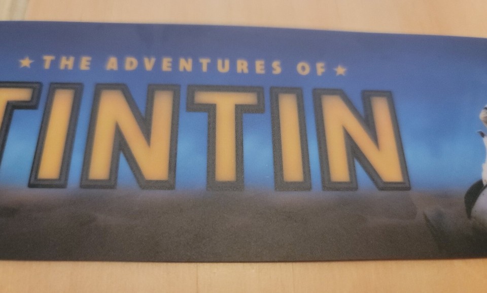 The Adventures of Tintin (2011 Movie Theater Banner ORIGINAL SMALL 2.7 ...