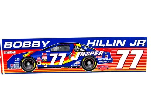 Vintage Win Craft Bobby Hillin Jr #77 Jasper Nascar Bumper - Window ...