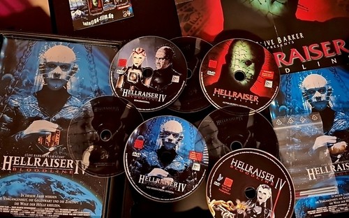 Hellraiser Bloodline. Rare DVD set, with chains, nails, etc. '84 films ...