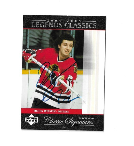 2004 Upper Deck Legends Classics Classic Signatures #CS36 Doug Wilson ...