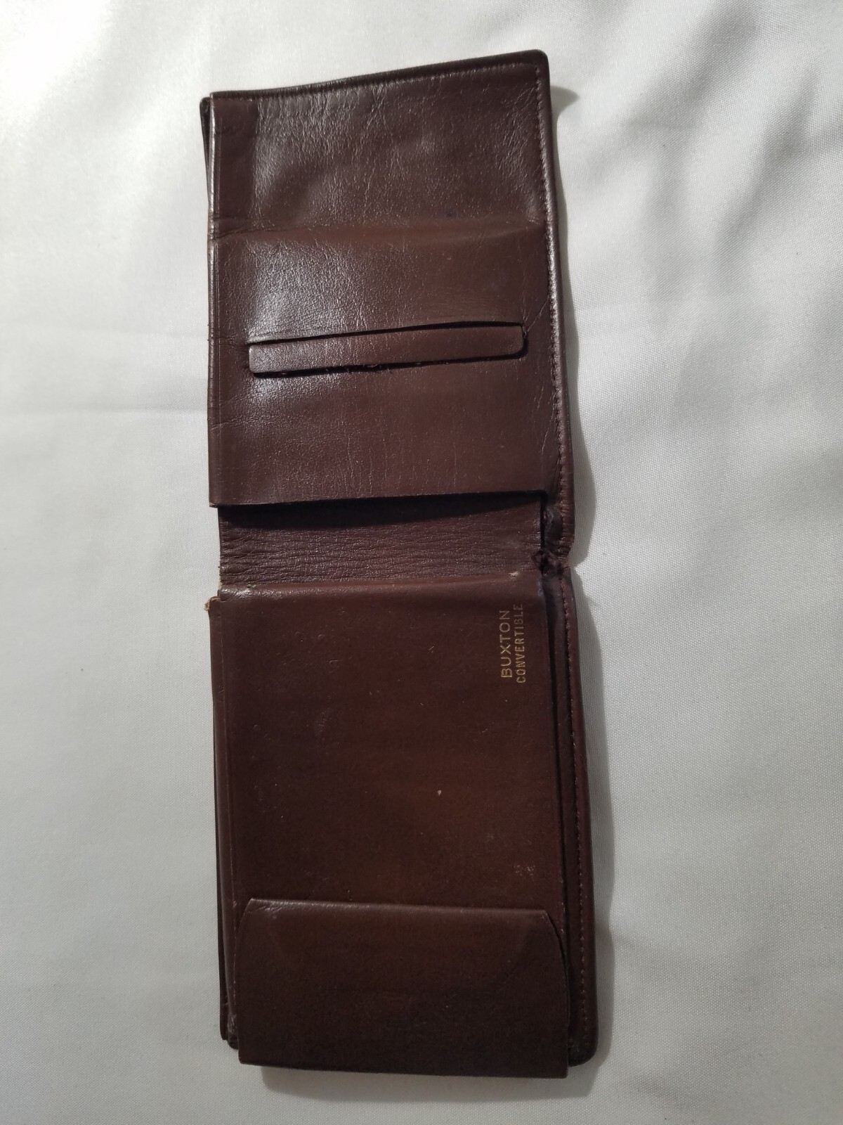 Rare Original Vintage Buxton Convertible Brown Leathe… - Gem