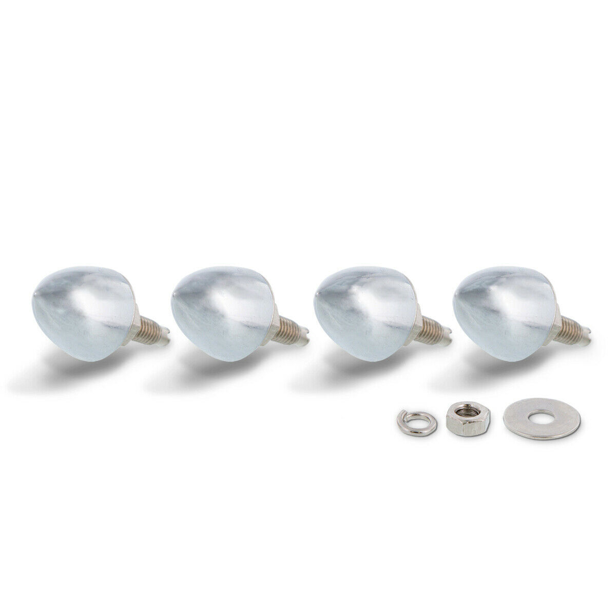 Universal Chrome License Plate Bullet Fasteners Bolts Screws Car Truck ...