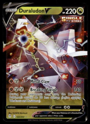 Pokemon TCG SWSH07: Evolving Skies #122/203 Duraludon V NM | eBay