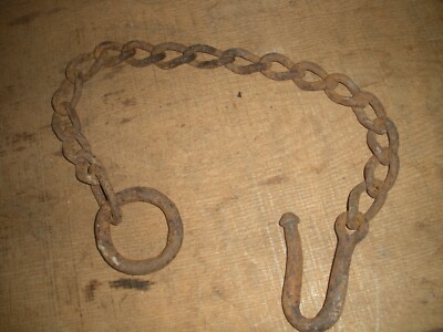 Vintage Butcher Kettle Chain / Hand Forged Kettle Hanger | eBay