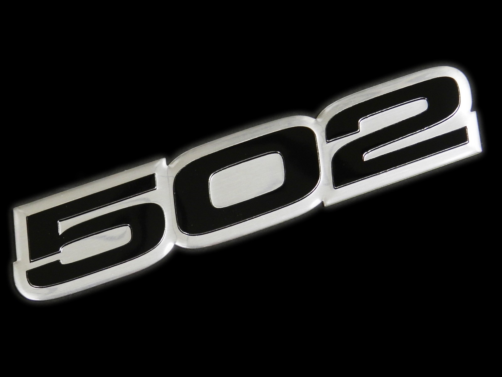 VMS 1 CHEVY 502 CI CUBIC INCH ENGINE HO BIG BLOCK ALUMINUM EMBLEMS ...