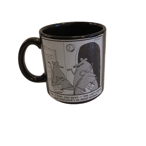 Far Side Coffee Mug Gary Larson The Cats Away Mouse Mice Vintage 1985 ...