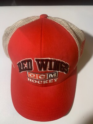 Red Wings Hat Snap Back Adjustable Red White Pre-Owned HT7+72 | eBay