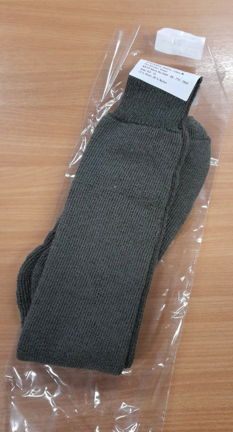 New RAF British Army Aircrew Long GREEN Combat Socks Stockings UK Sizes ...