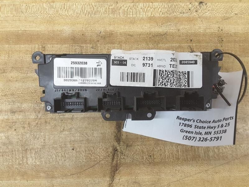 2008-2012 Buick Enclave Traverse AC Heater Climate Temperature Control ...