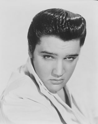 Elvis Presley Posing At The Camera Black And White 8x10 Picture ...