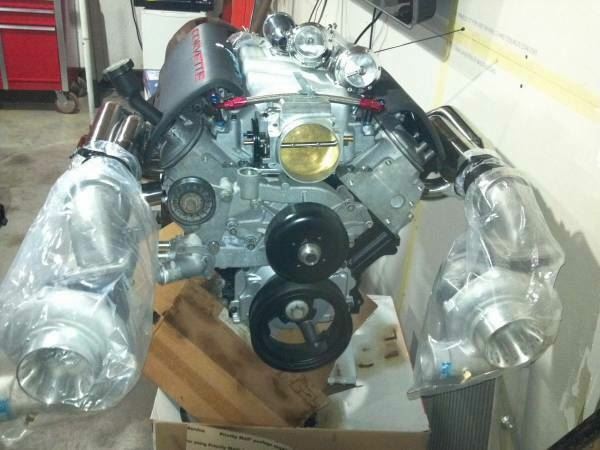 FOR Chevy LS Turbo Manifolds Headers LS1, LS2, LS3, LS6, LSX TWIN V8 4. ...