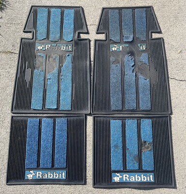 VW Mk1 Rabbit Floor Mats Vintage Plasticolor | eBay