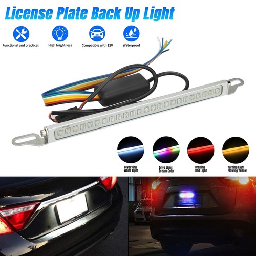 Universal RGB Super Bright 24-LED License Plate Back Up Light Car SUV ...
