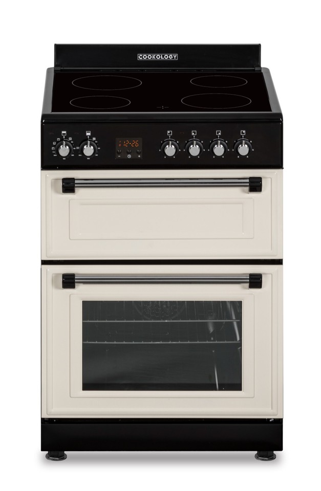 Cookology Retro Electric Cooker 60cm with Ceramic Hob - Cream ...
