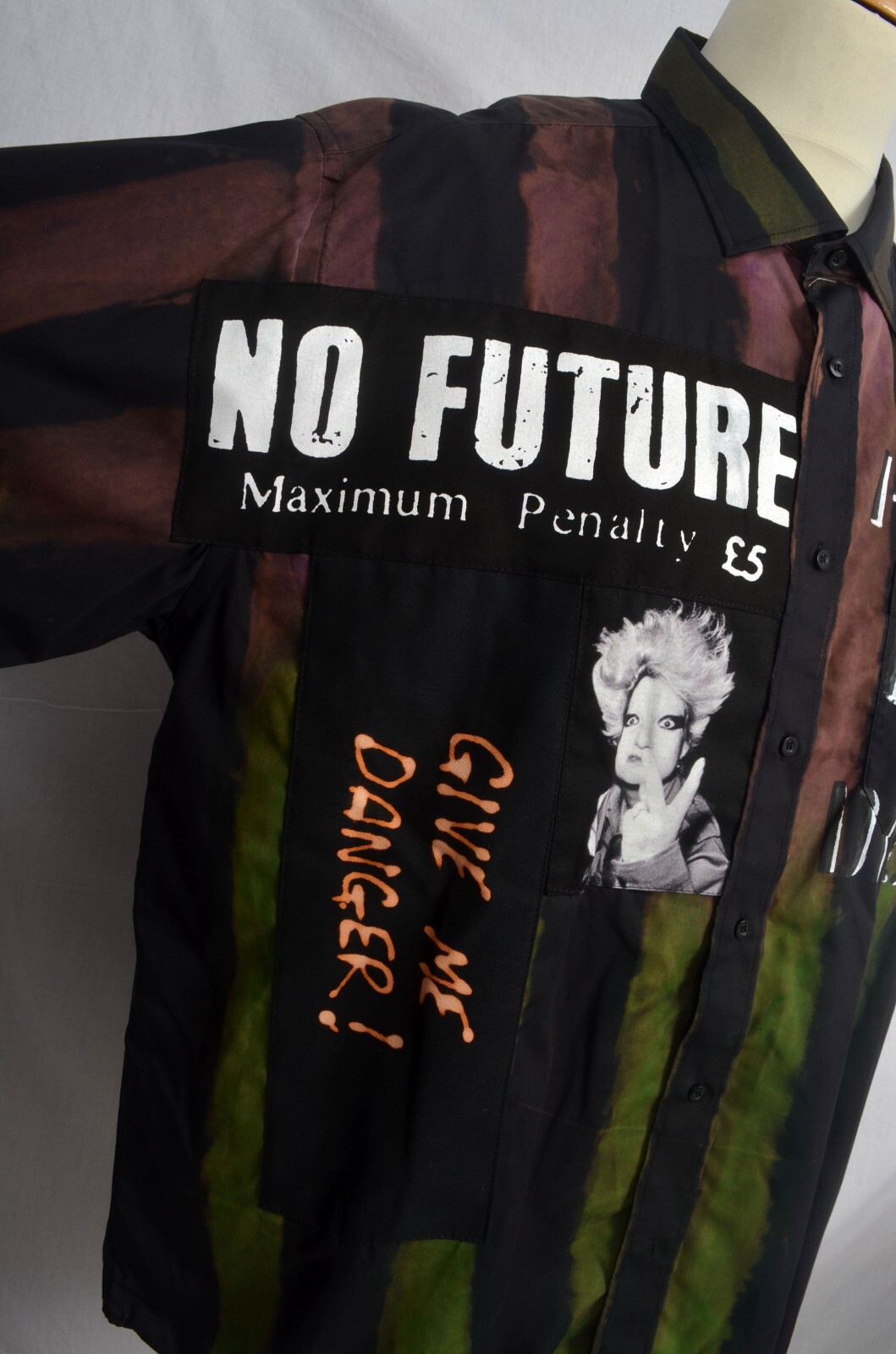 Seditionaries Punk Short Sleeve Shirt 77 Destroy patch - 2XL | eBay UK