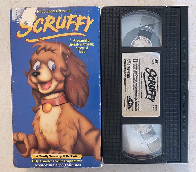 Ruby Spears Presents Scruffy VHS Animated Dog Cartoon 60 Minute 1988 N ...
