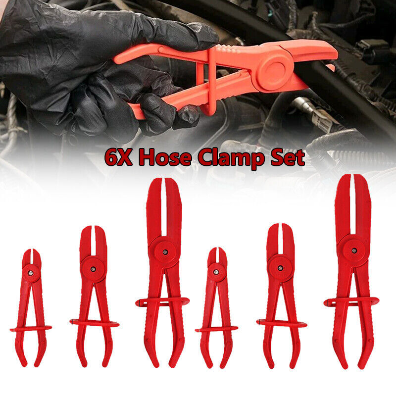 Hose Clamp Set Pipe Pliers Flexible Clamping Radiator Brake Fuel Tool ...