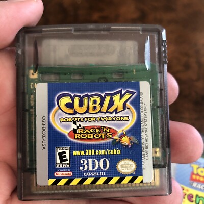 Gameboy Game Cubix Race and Robots | eBay