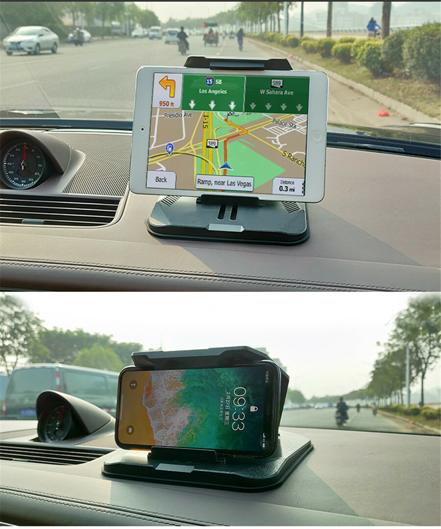 Car Dash Tablet Holder Mounts Bracket Stand Bracket For 3-9.5in Phone ...