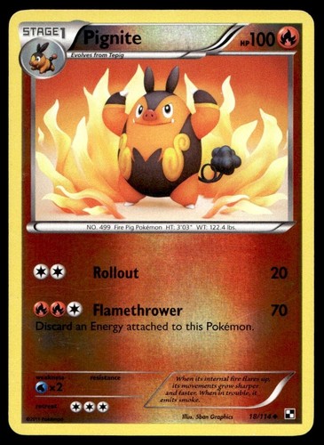 2011 Black & White Pignite Reverse Holo Stage 1/Uncommon #18 | eBay