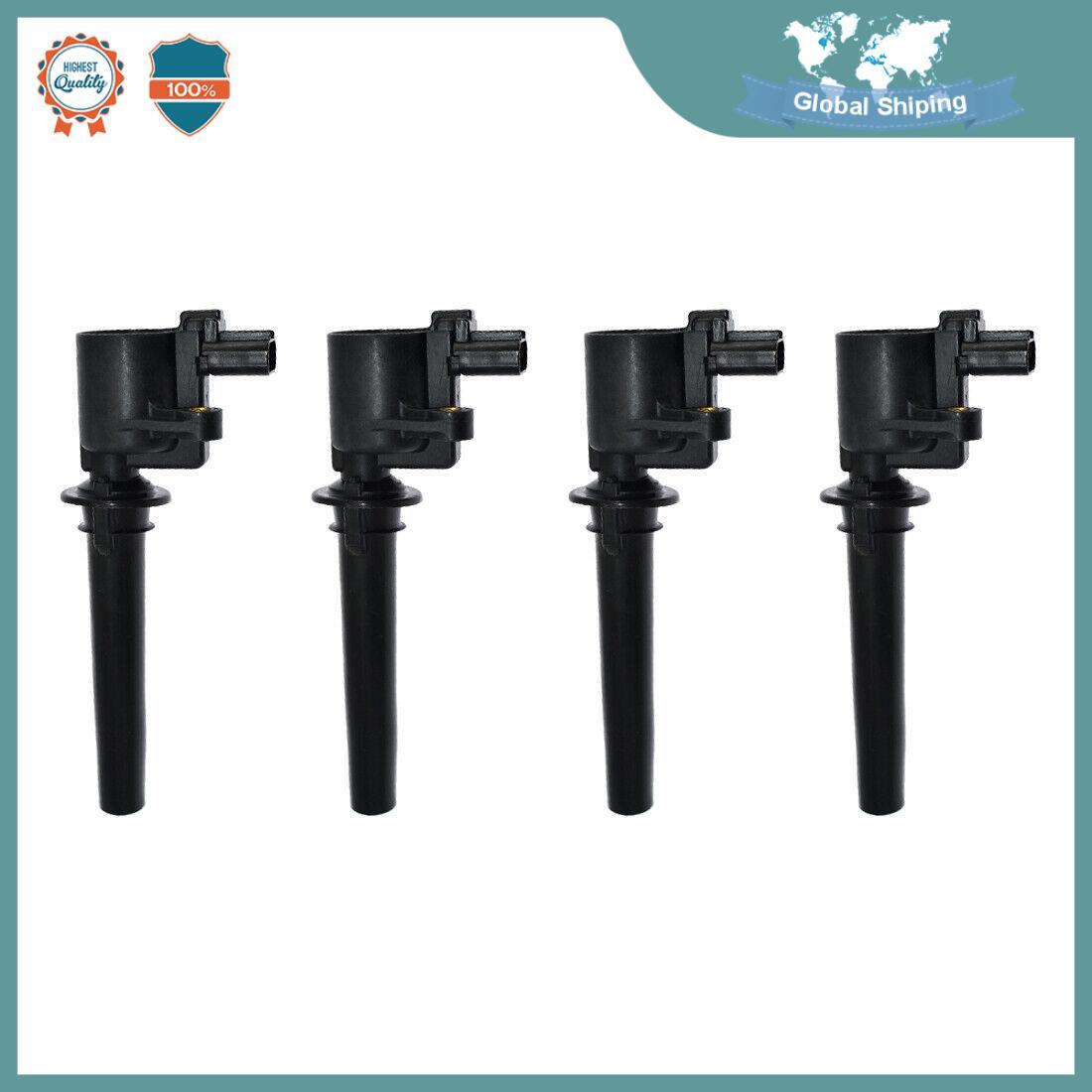 Set of 4 6G33-12A366-CA 9G33-12A366-AA Ignition Coil For ASTON MARTIN ...