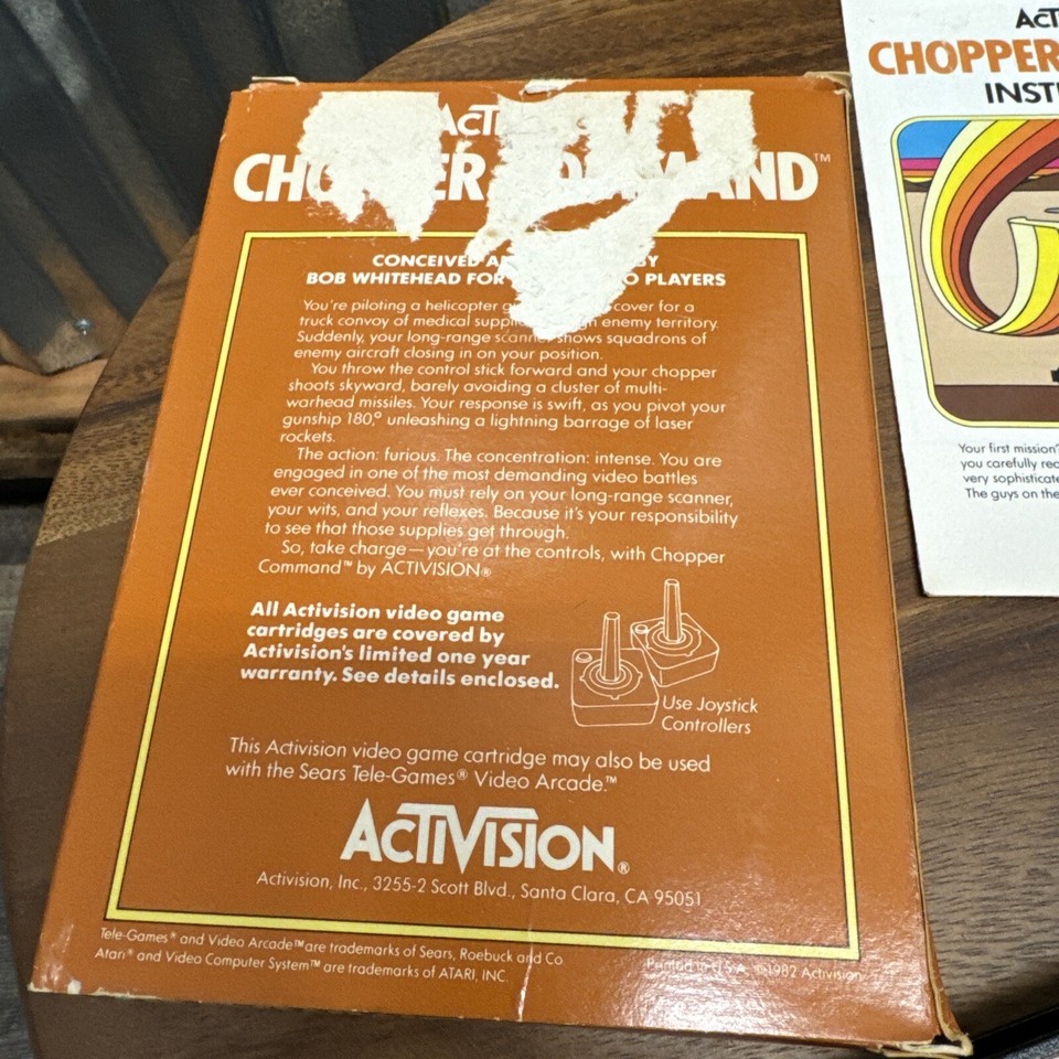 Chopper Command (Atari 2600, 1982) | eBay