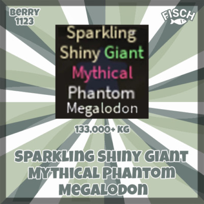 Roblox Fisch/ Sparkling Shiny Giant Mythical Phantom Megalodon/ Fast ...