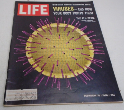 Life Magazine February 18, 1966 Viruses and how your body fights them ...