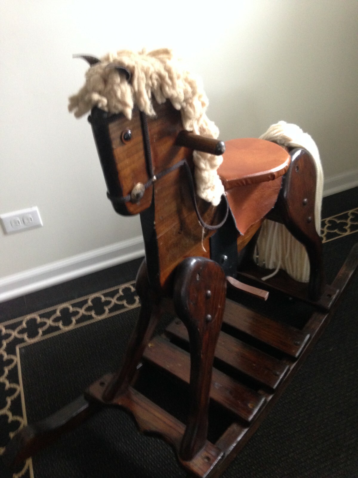Custom Wooden Rocking Horse Solid Wood Childs Rocking Horse! Very, Very ...