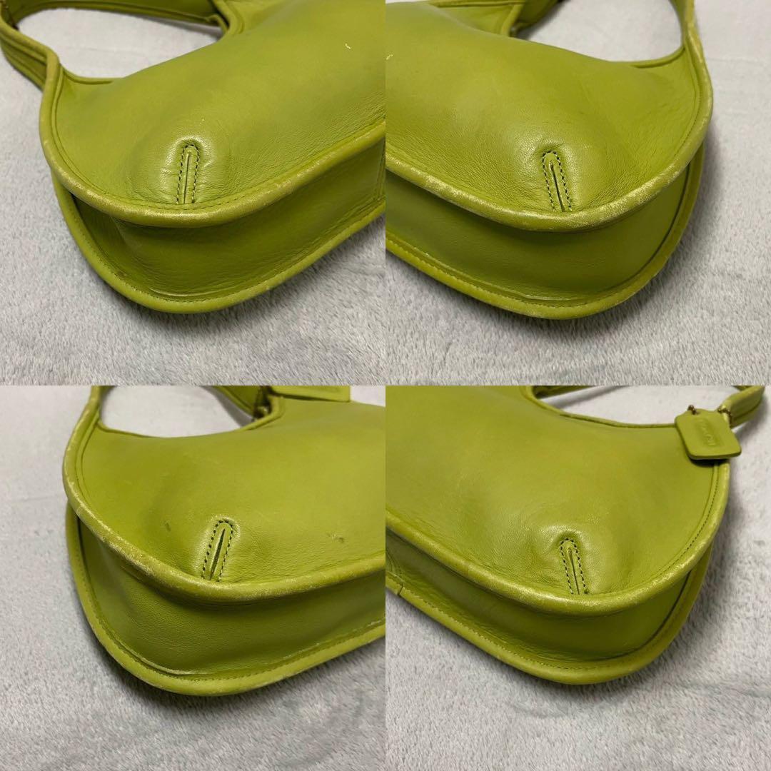 Old Coach Ergo Mini Satchel Bag Handbag with Lime Charm Old Coach Ergo Mini Satchel Bag Handbag with Lime Charm