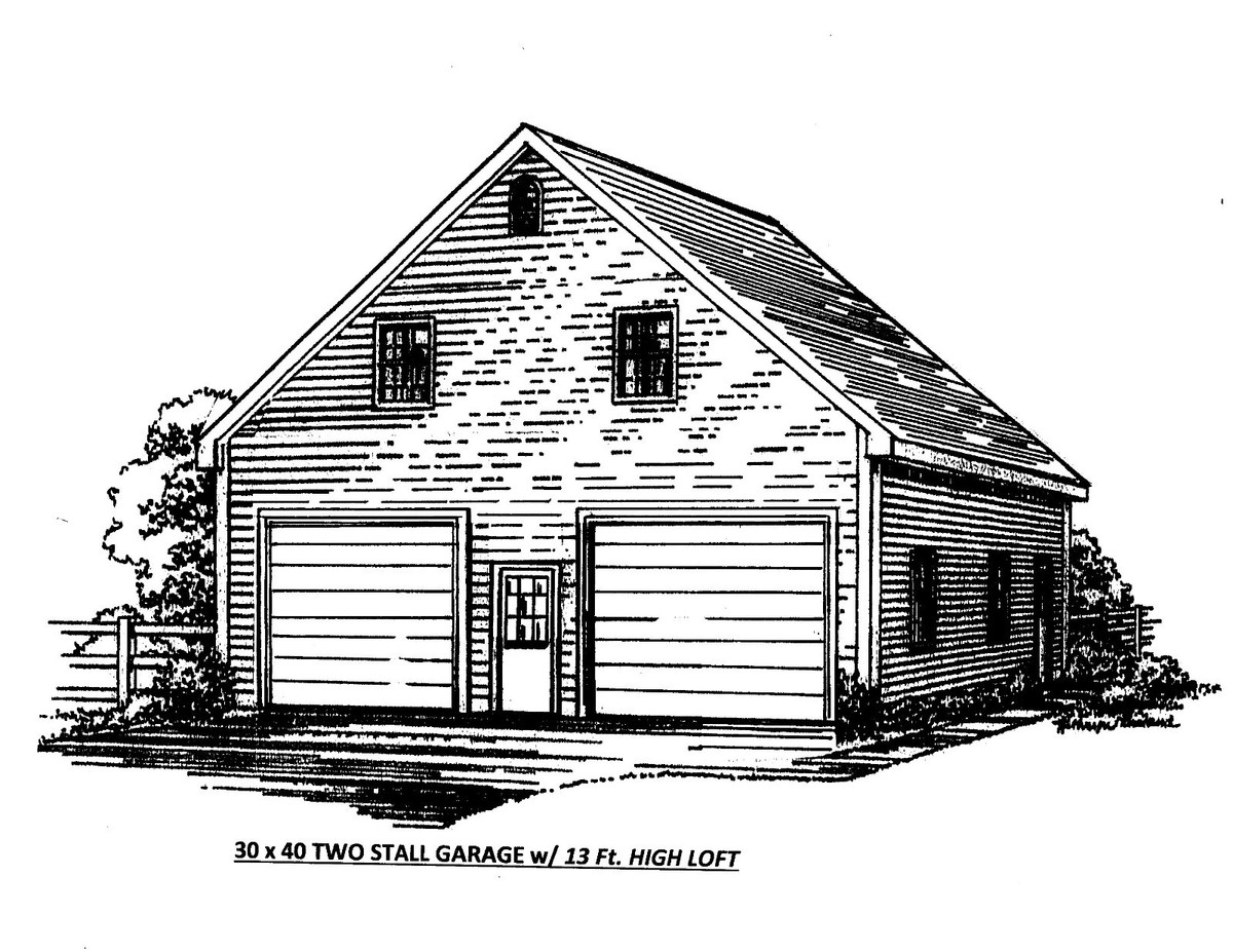 Barn Garage Loft Plans Plan 135025GRA: 2 Car New American Garage Plan
