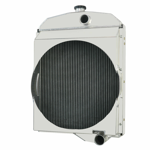 3 Rows Aluminum Radiator+cap For Oliver 1550 1550 1555 1600 1650 1655 ...
