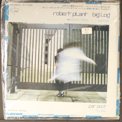 Robert Plant : Big Log / Far Post Es Paranza 7" Single 45 RPM Japon ...