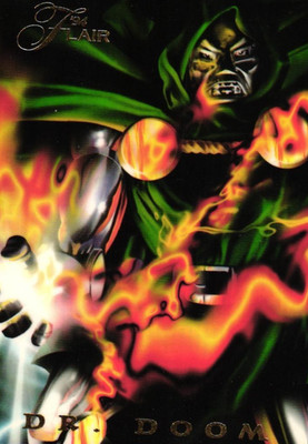 Doctor Doom Marvel Entertainment Flair Power Blast Trading Card 18 of ...