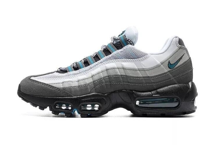 New Nike Air Max 95 OG Neon Retro Grey Blue Men's Sport Shoes Size7-12 ...