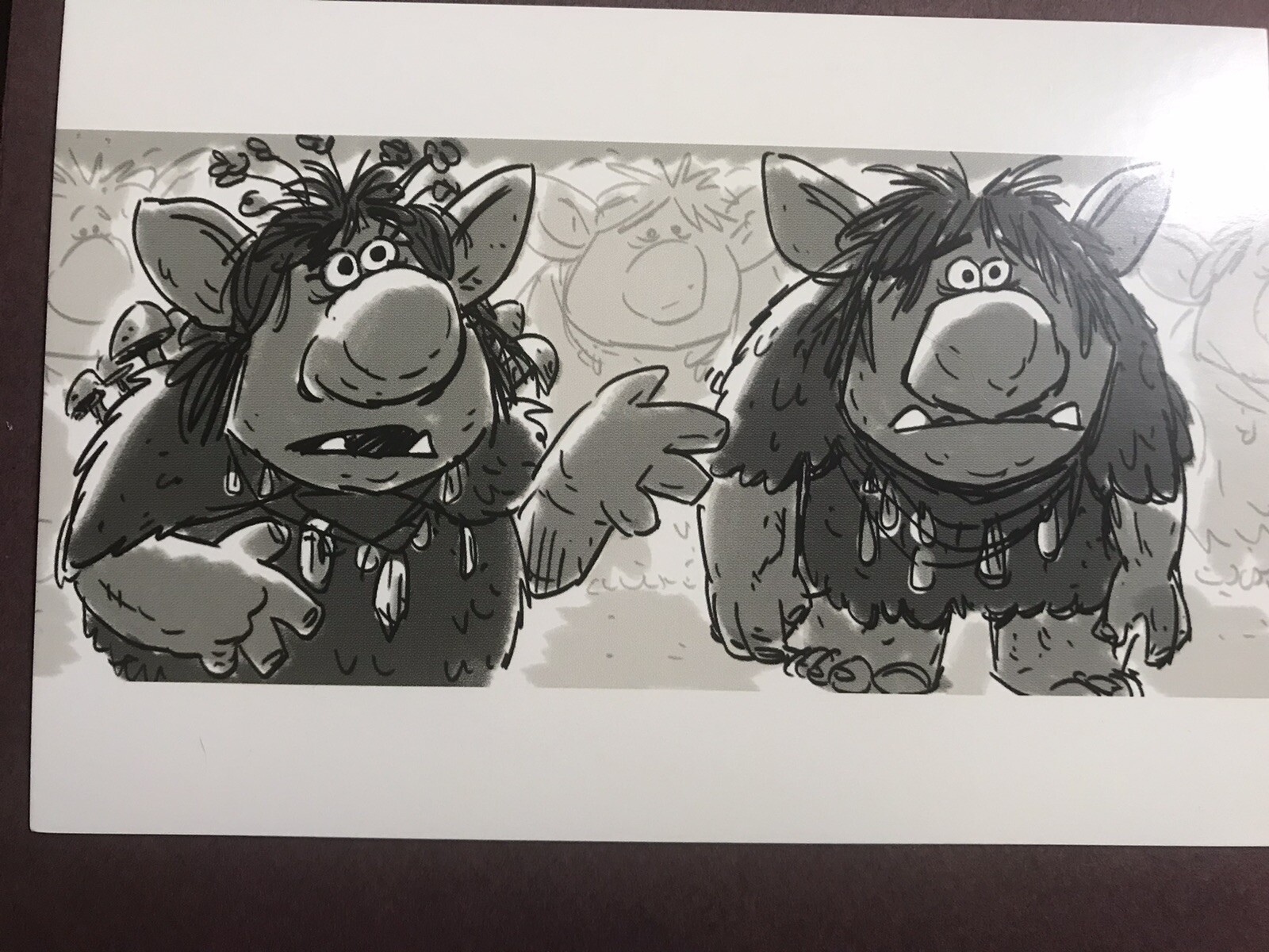 POSTCARD-UNUSED DISNEY FROZEN c. 2013 BULDA AND CLIFF CONCEPT ART BY ...