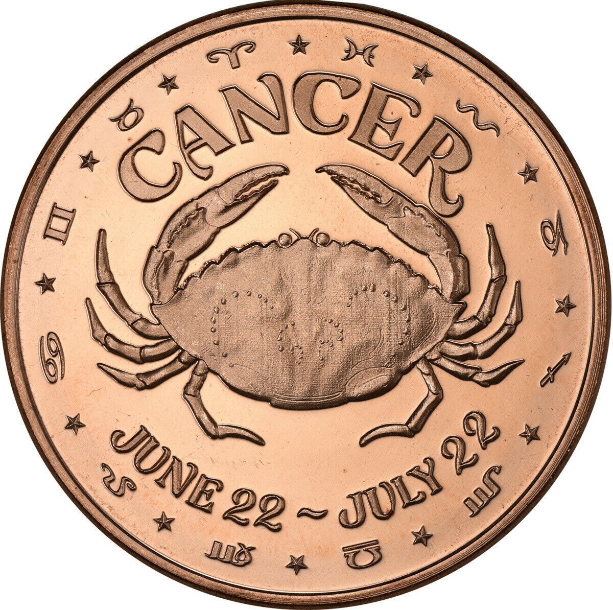 Lot of 20 - 1 oz Copper Round - Cancer | eBay