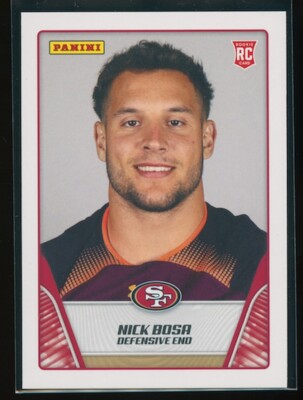 Nick Bosa 2019 Panini NFL Sticker Collection #70 Rookie RC | eBay