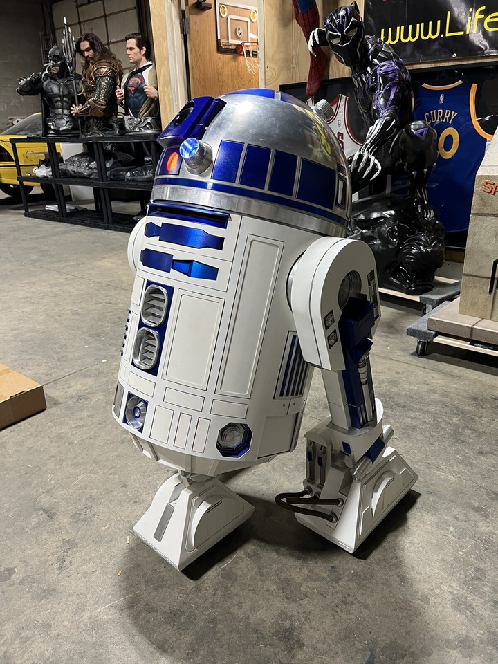 Life Size Star Wars All Aluminum Remote Controlled R2-D2 Full Size 1:1 ...